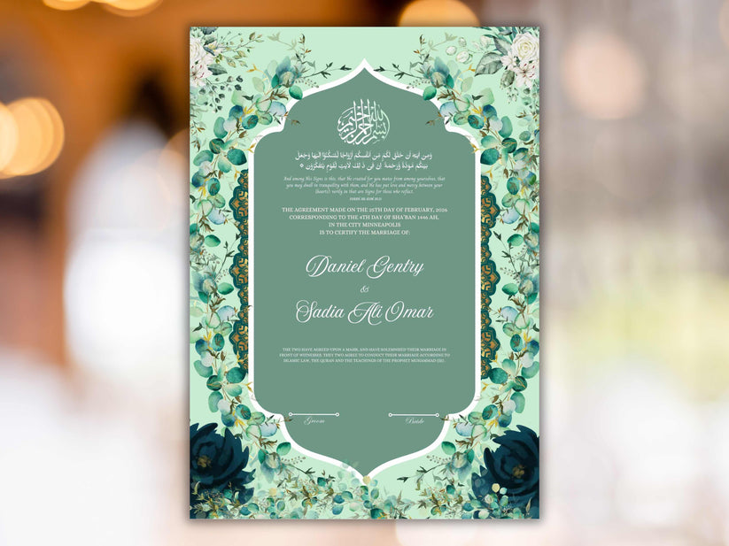 Islamic marriage contract – A1 Majestic